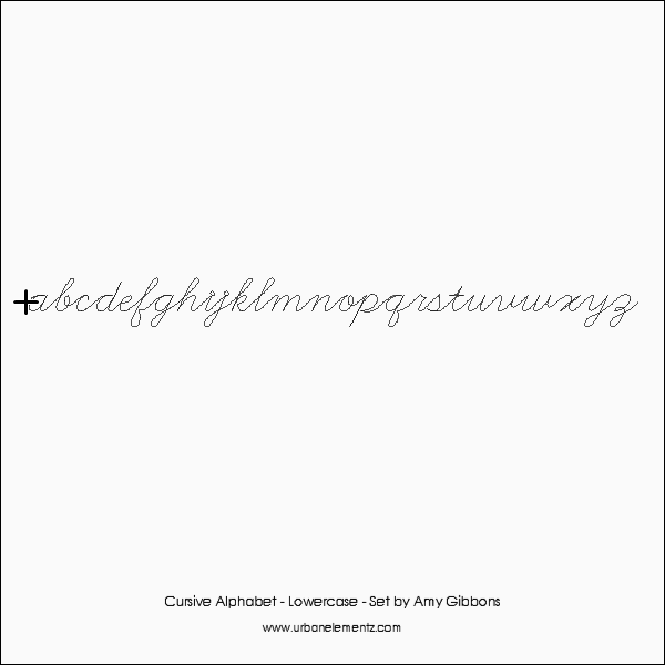 cursive alphabet upper and lowercase