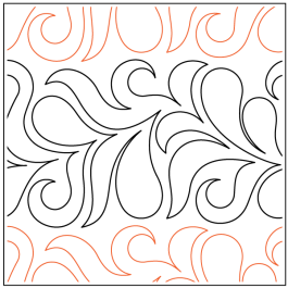 Border Curls #1- Pantograph