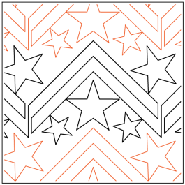 Chevron Star Stripes - Pantograph