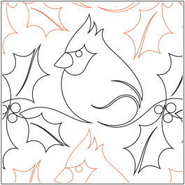 Christmas Cardinal - Pantograph
