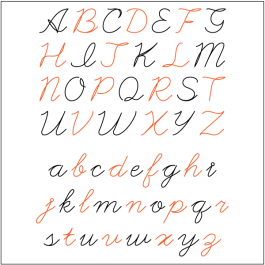 Cursive Alphabet - Upper and Lowercase - Set