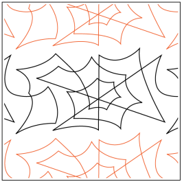 Dave's Spiderweb Border - Pantograph