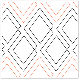 Diagonal Plaid - Diamond Cut - Pantograph