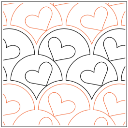 Heart Scallops - Pantograph