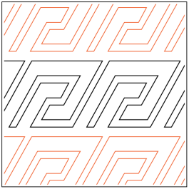 Italic Greek Key - Pantograph