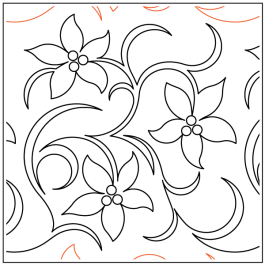 Laurie's Star Flower #2 - Pantograph