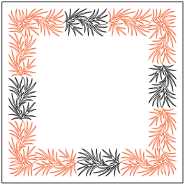 Maureen's Pine Boughs - Border - Panto/Corner Set