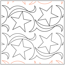 Maureen's Star Dance - Border - Pantograph