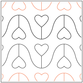 Melissa's Groovy Heart - Pantograph