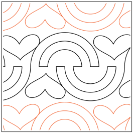 Melissa's Rainbow Hearts - Pantograph