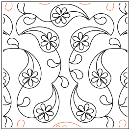 Paisley Teardrops- Pantograph