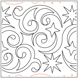 Stargazing - 4 Point Star - Pantograph