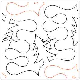 Starry Pine Tree - Pantograph