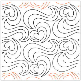 Swooshy Hearts - Pantograph