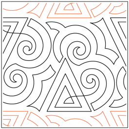Triangle Swirls - Pantograph