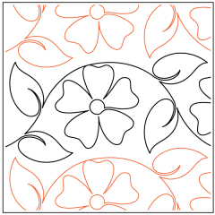 Blossoms N Leaves - Border - Corner