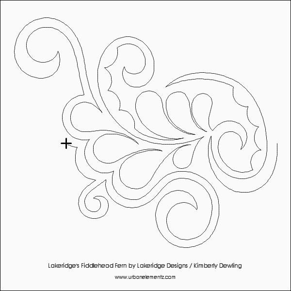 Fiddlehead Fern Line Drawing